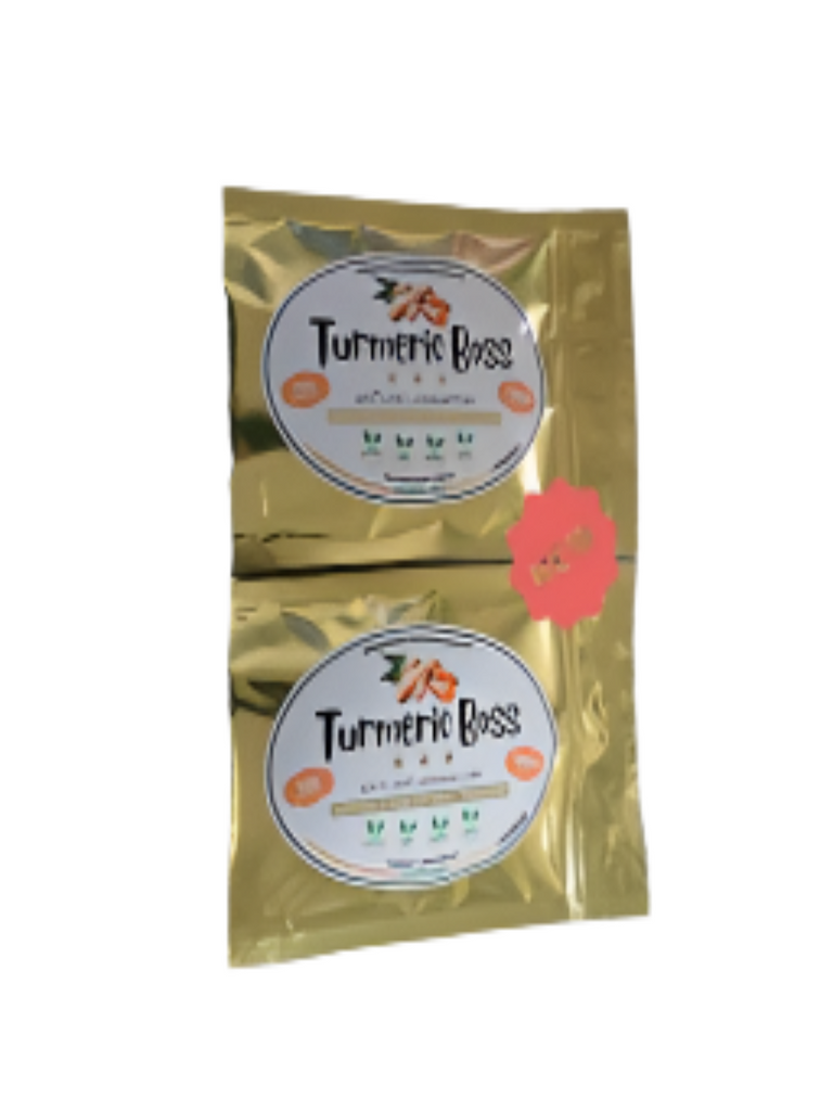 Turmeric Boss Supplement Capsule Curcumin Quercetin Bromolain Peperine
